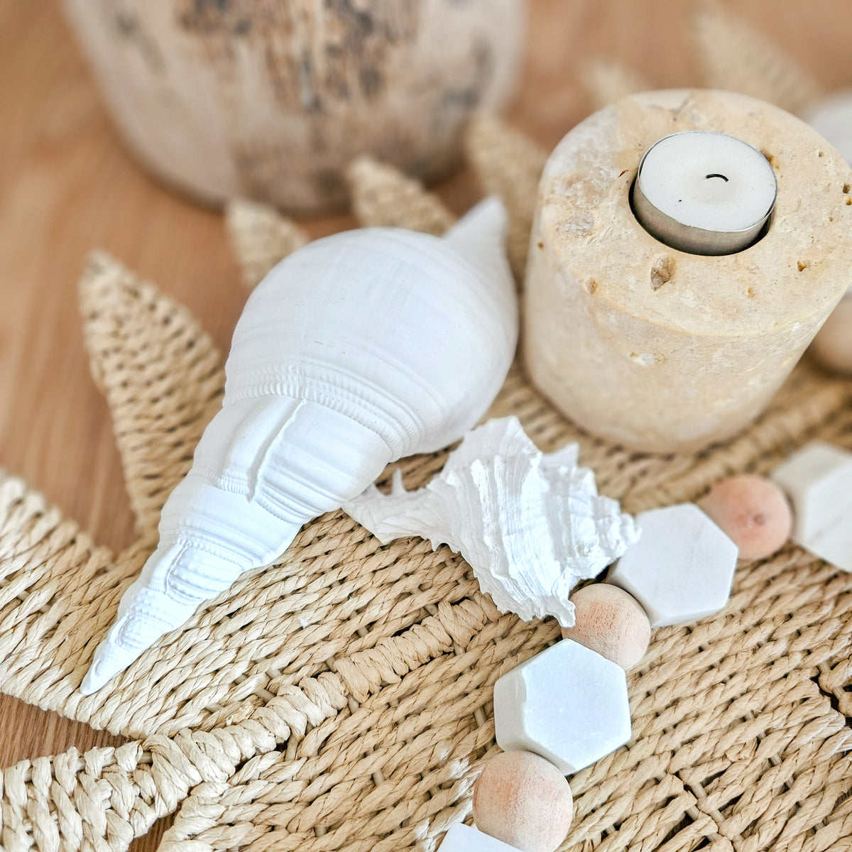 Snail Shell Resin White – Coastal Boheme Collective